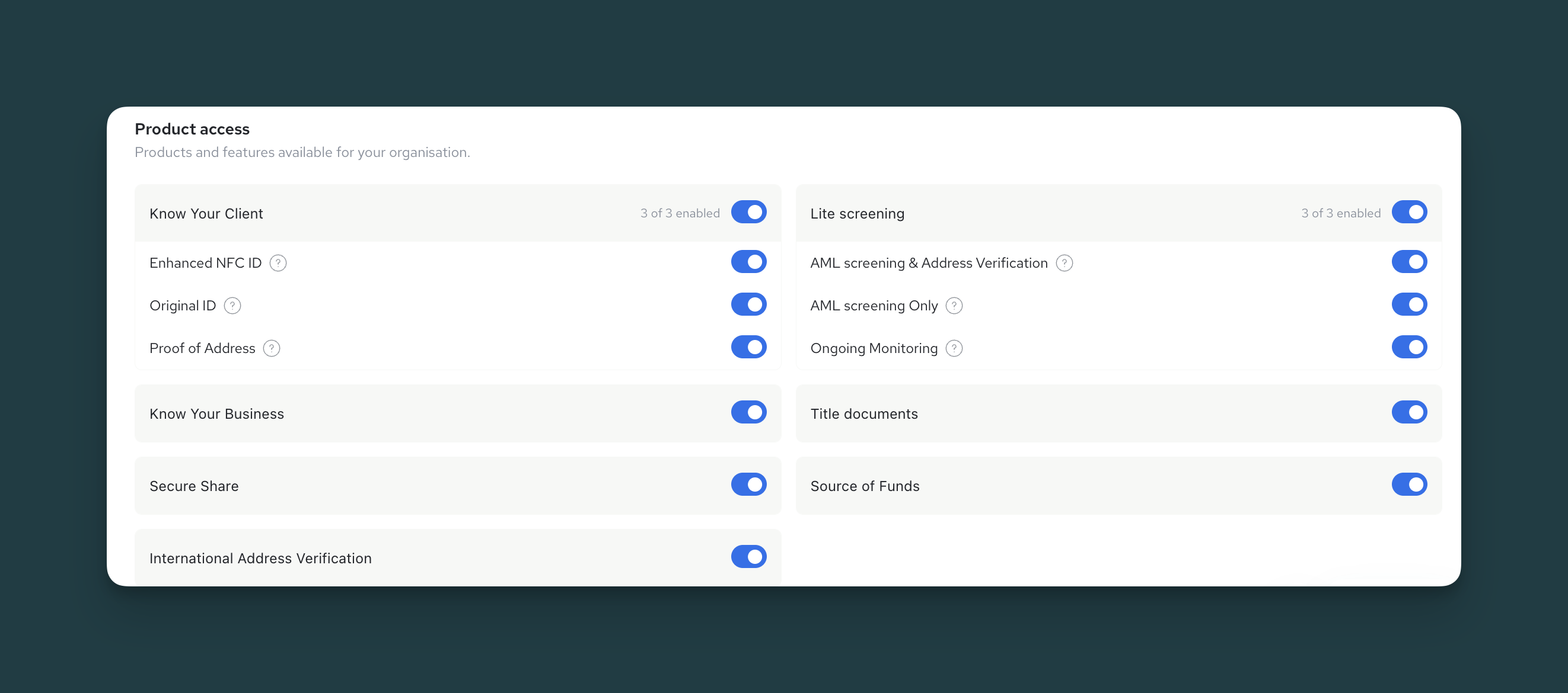 How do I manage access to features as an admin? – Thirdfort Client Support